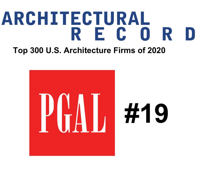 PGAL Ranks No. 19 in Architectural Record Top 300 for 2020 | PGAL