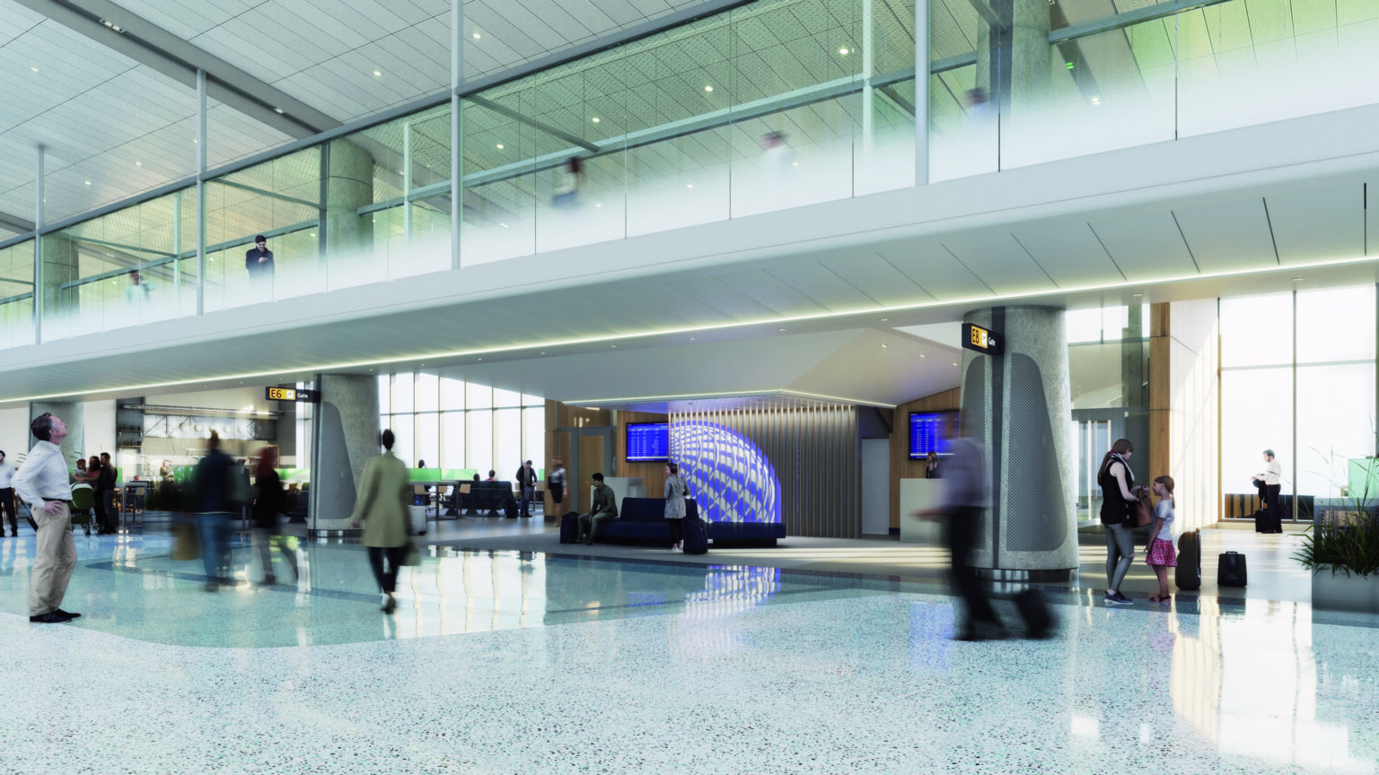 Tier-2 Concourse (East) at Washington Dulles International Airport (IAD ...